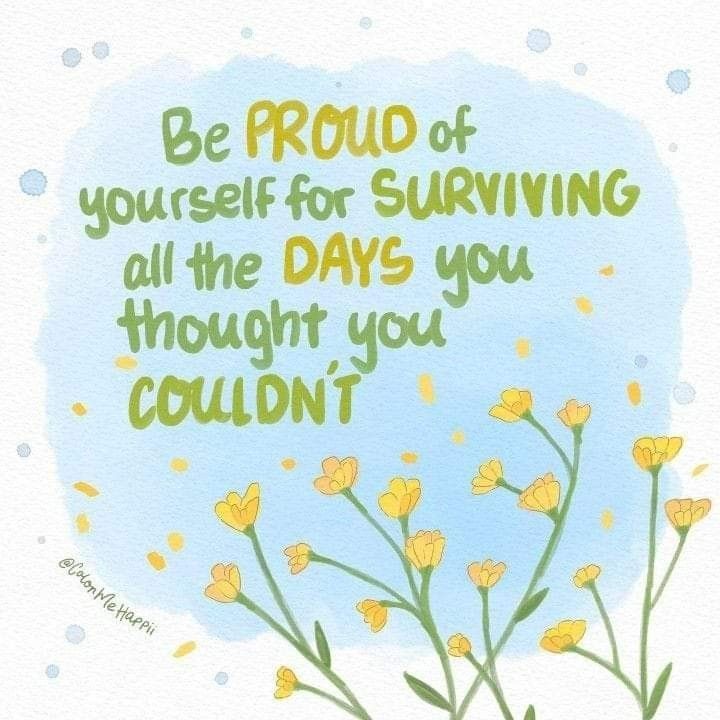 Always be proud of yourself – 🐠Lighthouse Survivors 🐠